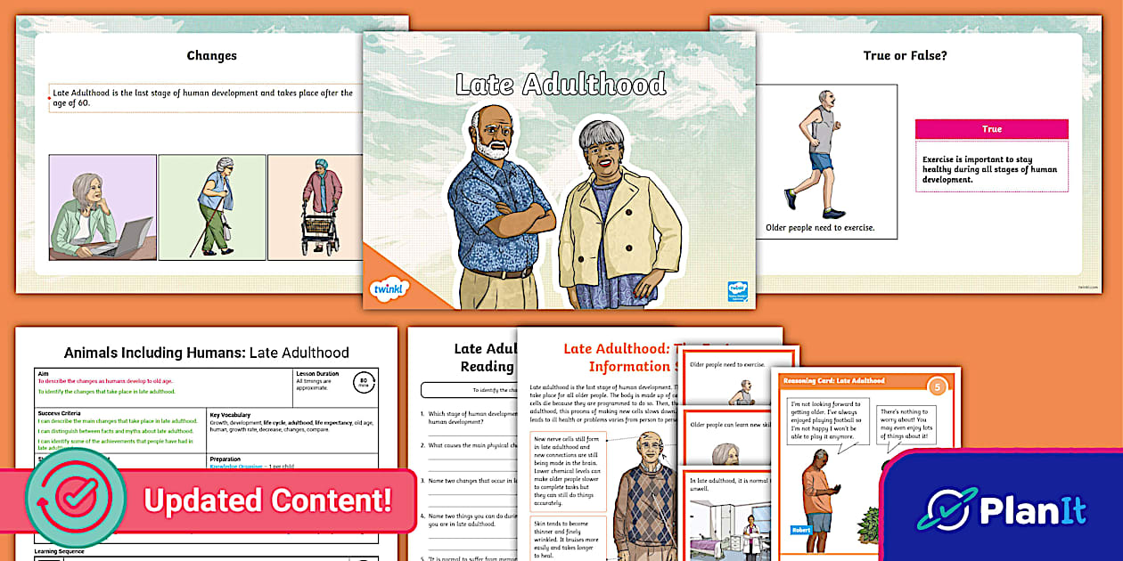 Science: Animals Including Humans: Late Adulthood Year 5 Lesson 5