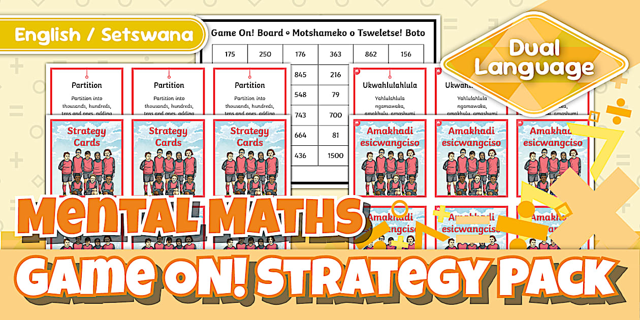 Grade 5 Maths - Grade 5 Mental Maths Game On Strategy Pack - Activity ...