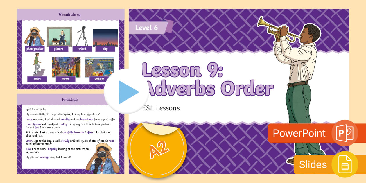 ESL Curriculum Level 6, Lesson 9 - Twinkl