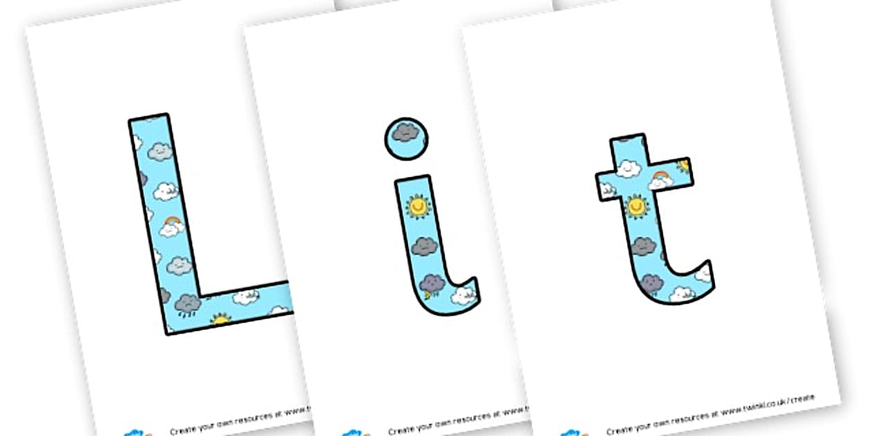 Literacy - Display Lettering (teacher made) - Twinkl