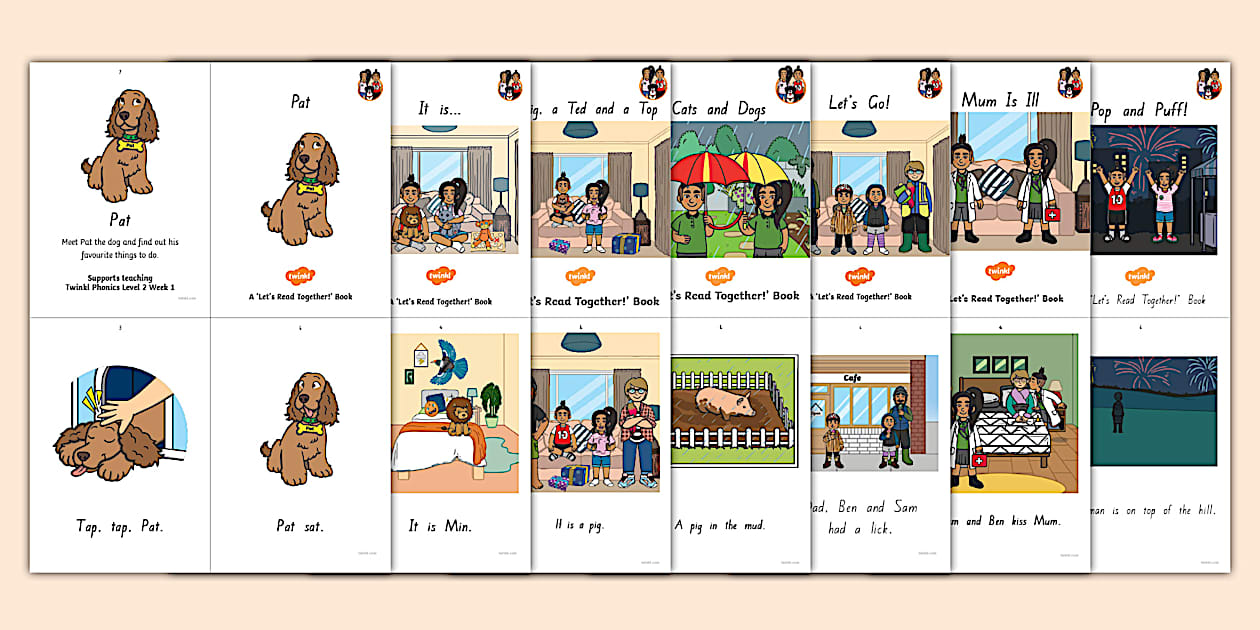 Twinkl Phonics Level 2 - Mini Books (teacher made) - Twinkl