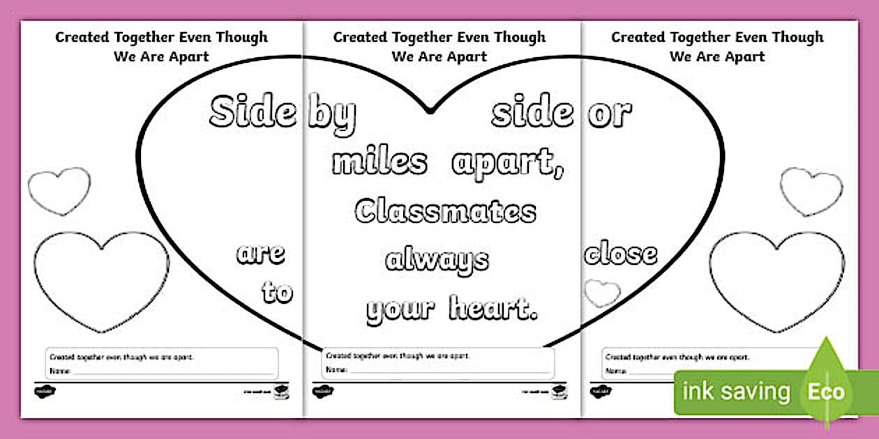 Created Together Even Though We Are Apart (3-Part) Collaborative Art ...