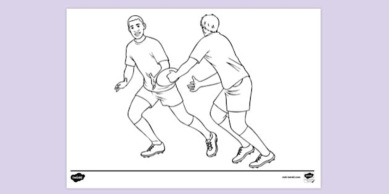Passing Colouring Sheet | Twinkl Resources (teacher made)
