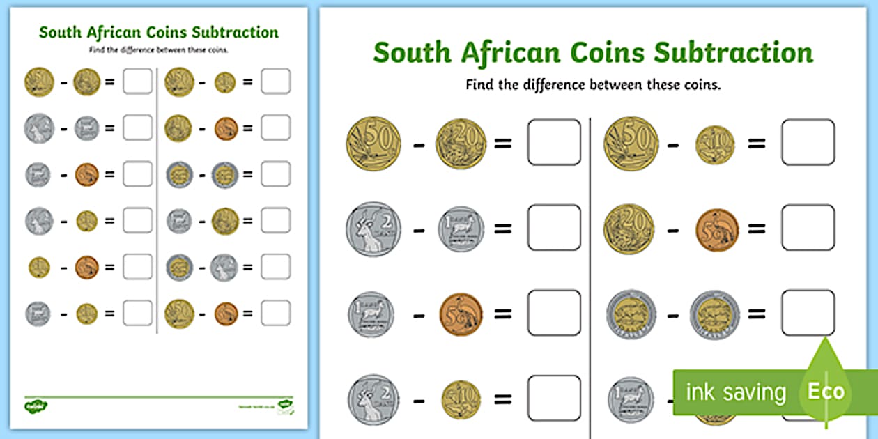 South African Money Worksheets I Resource I Twinkl - Twinkl