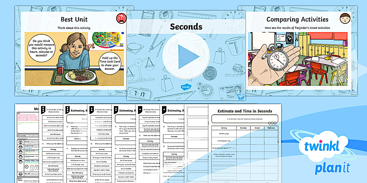 PlanIt Maths Y3 Measurement Lesson Pack 21 Estimate, Time and Compare (1)
