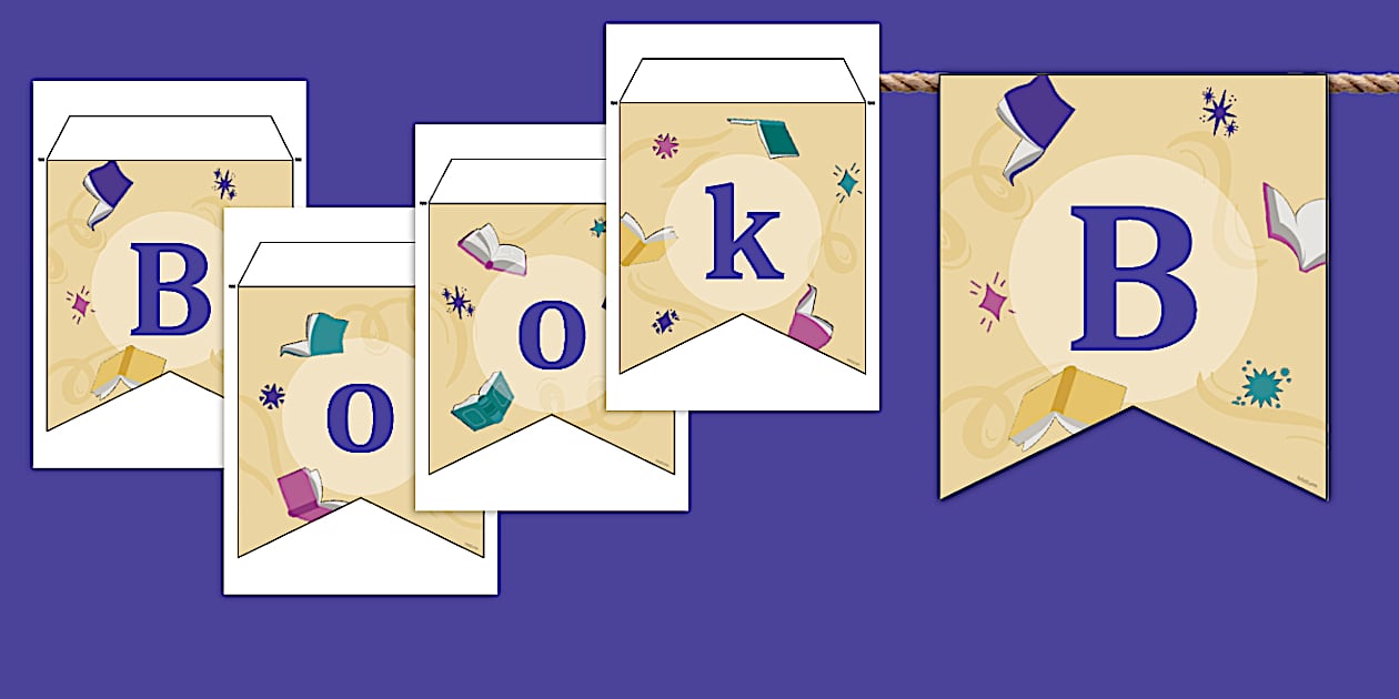 Book Week Bunting (Hecho por educadores) - Twinkl