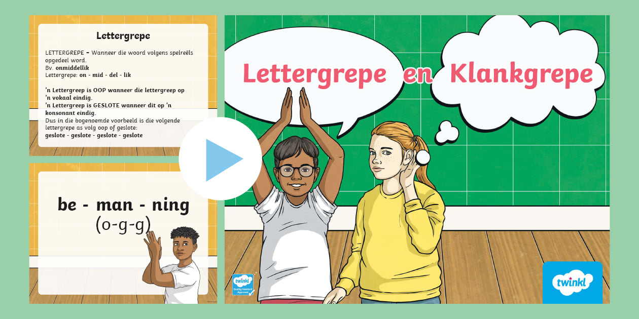 Lettergrepe en Klankgrepe PowerPoint (teacher made) - Twinkl