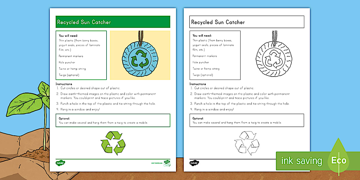 Recycled Sun Catcher Craft | PreK Resource | Twinkl USA