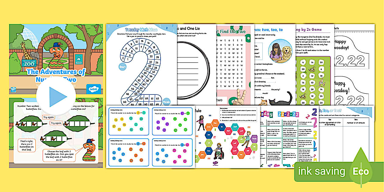 Twosday Celebration Activity Pack (Teacher-Made) - Twinkl