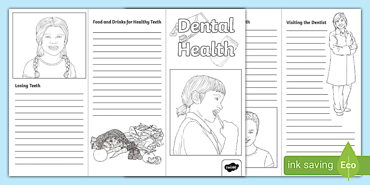 Dental Health Leaflet Template (Teacher-Made) - Twinkl
