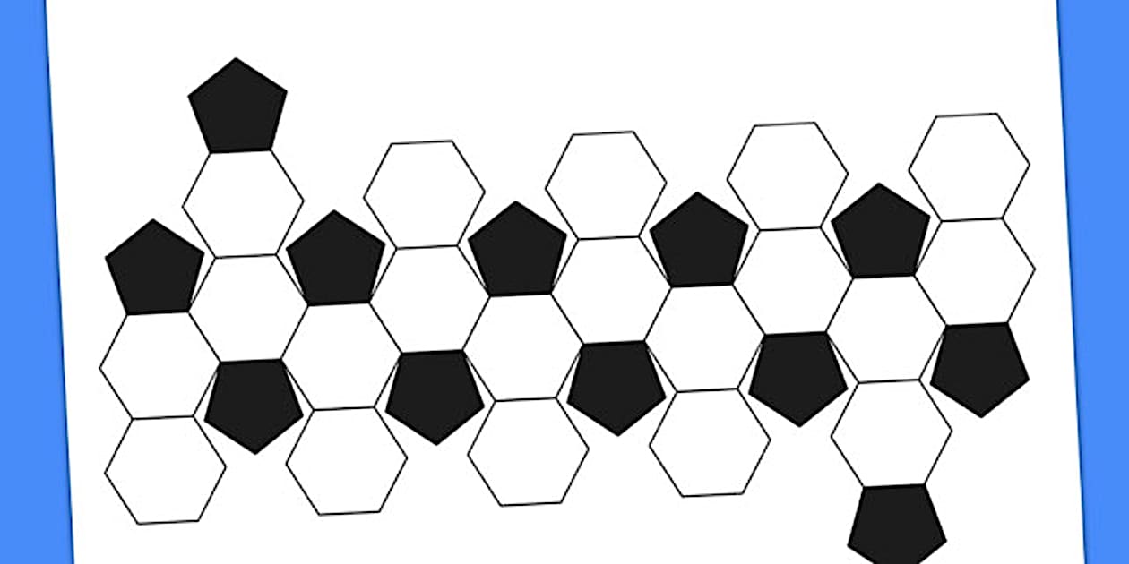 Football Shape Template | Primary Resources (teacher made)