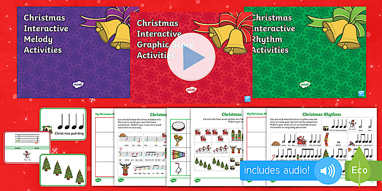 👉 Christmas music worksheets | Composition resource pack