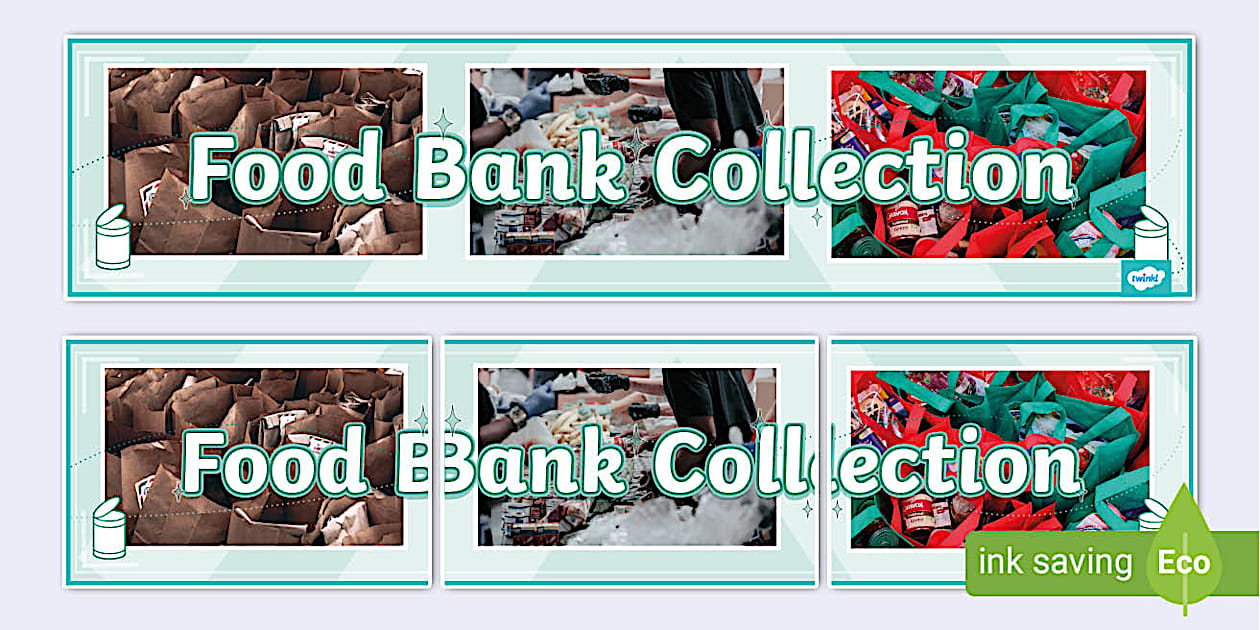 Food Bank Photo Display Poster