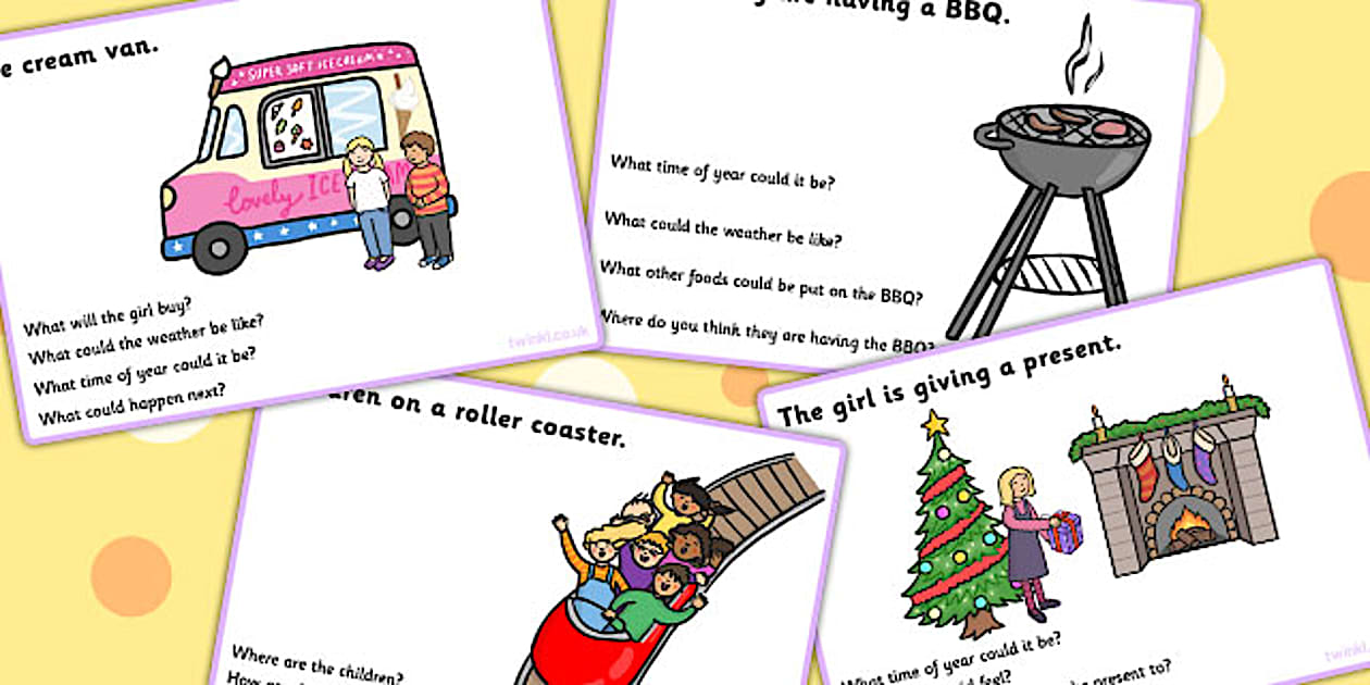 KS1 Inference Picture And Question Cards - Primary Resources