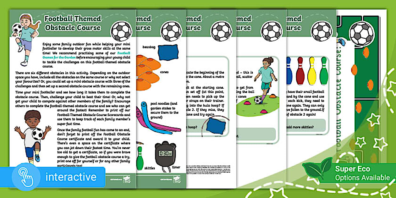 Football-Themed Obstacle Course (teacher made) - Twinkl