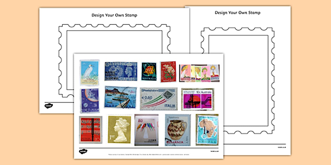 Design a Stamp Activity With Photos (teacher made) - Twinkl
