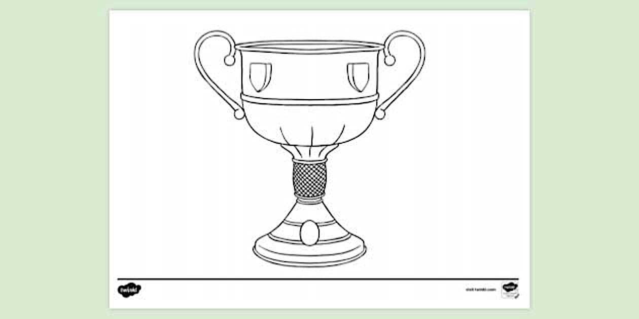 Brendan Martin Cup Colouring | Colouring Sheets - Twinkl
