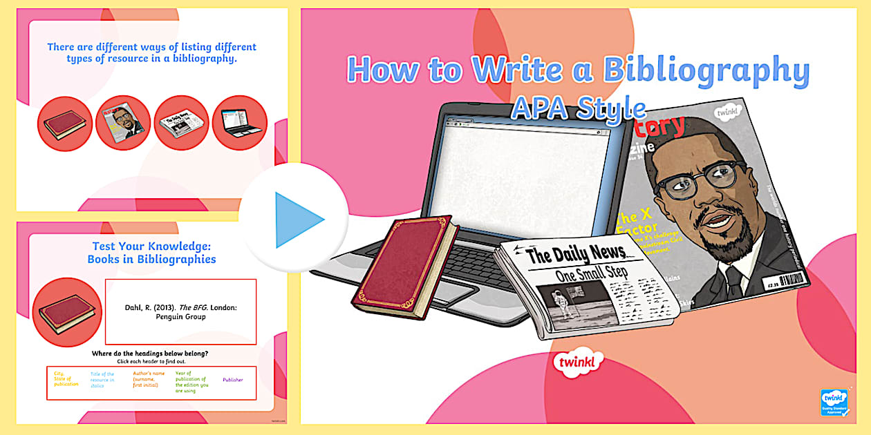 How to Write a Bibliography APA Style PowerPoint - Twinkl