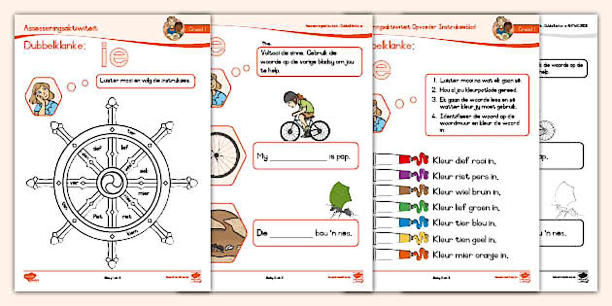Graad 1 Klanke Assessering ie (teacher made) - Twinkl