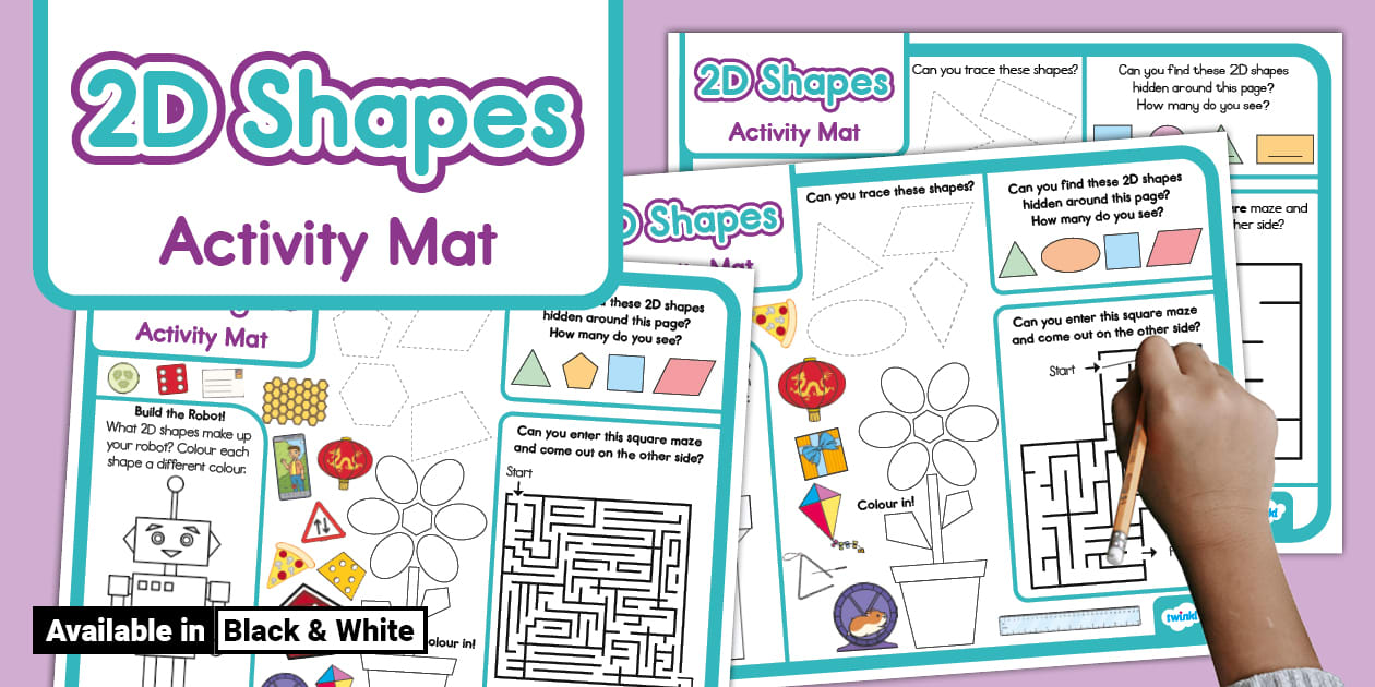 Identifying 2D Shapes Activity Mat