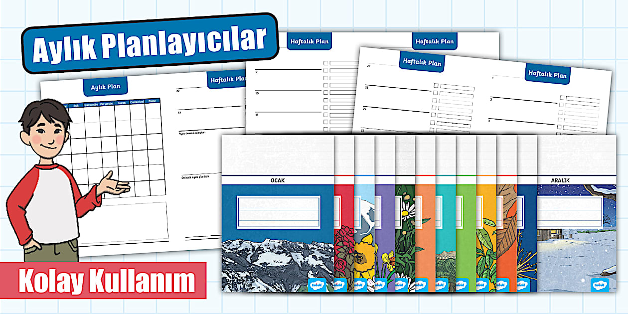 Aylık Planlayıcılar-Twinkl
