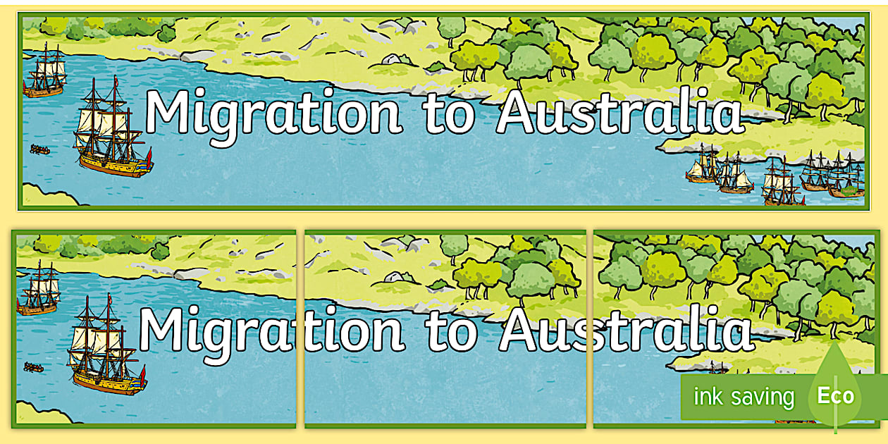 Migration to Australia Display Banner (teacher made)