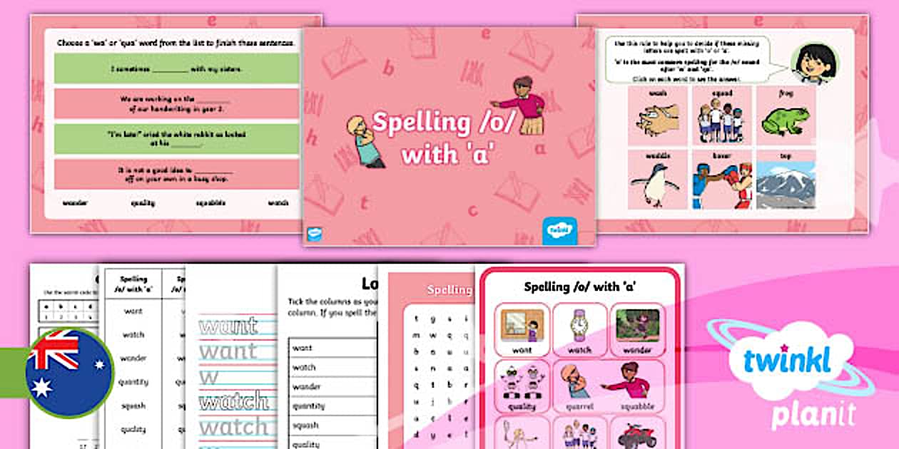 Year 2 Spelling: /o/ with 'a' (teacher made) - Twinkl