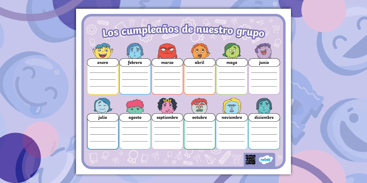 Regreso a clases - cumpleaños de la clase - Twinkl