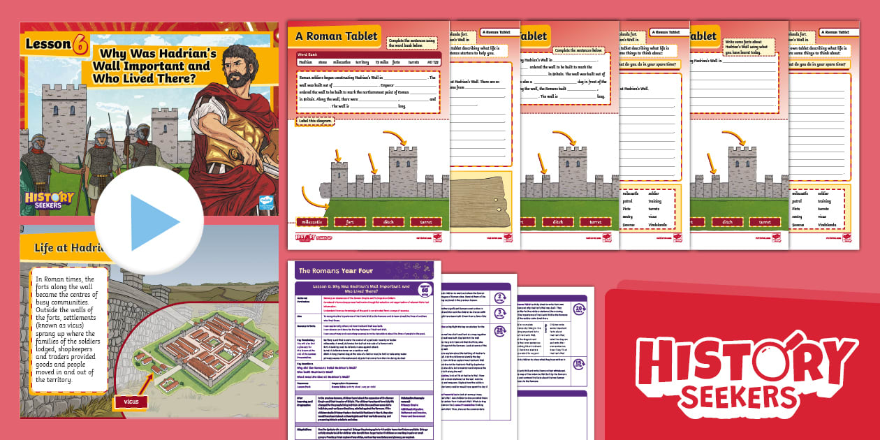 History Seekers: LKS2: The Romans: Lesson 6: Hadrian's Wall