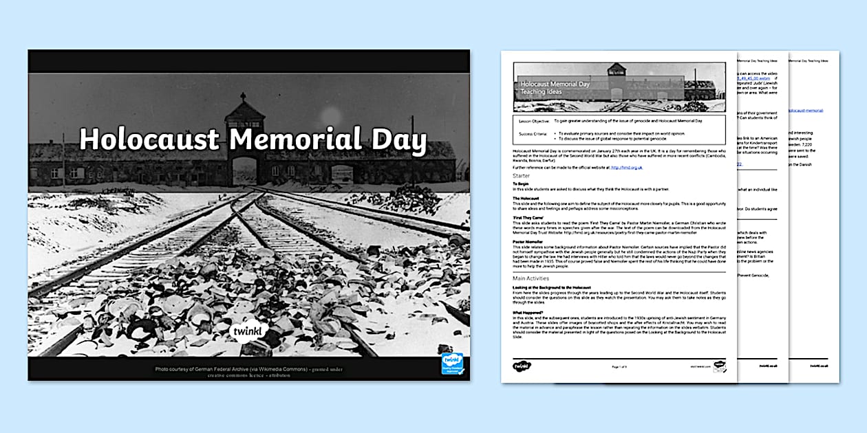 Holocaust Memorial Day Pack | History | Beyond Secondary