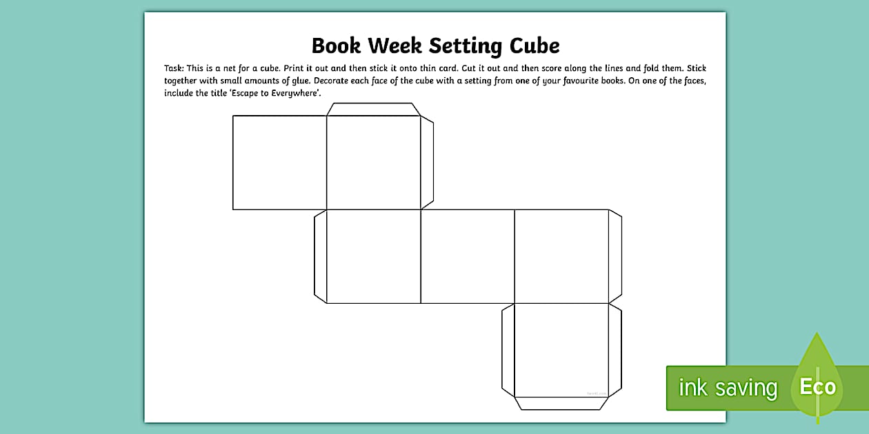 Book Week Story Cube Template - Twinkl