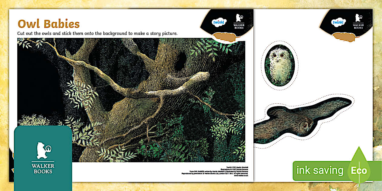 FREE! - Owl Babies: Cutting Skills Activity (teacher made)