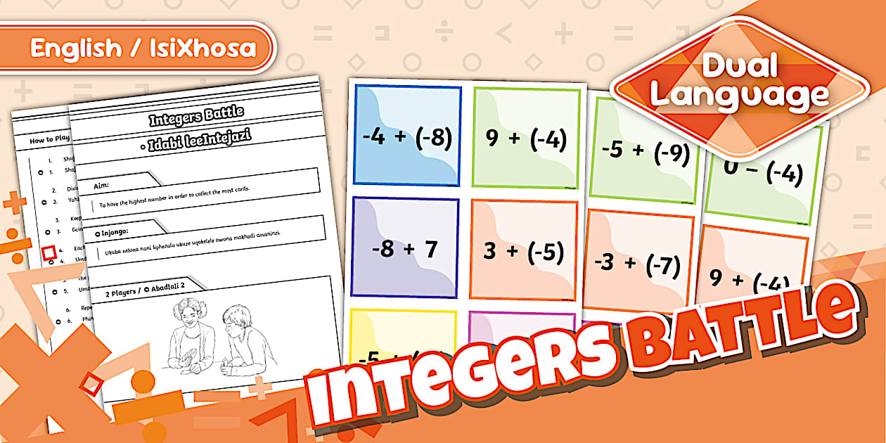 Grade 7 Maths - Terms 1 - Integers Battle - English/IsiXhosa