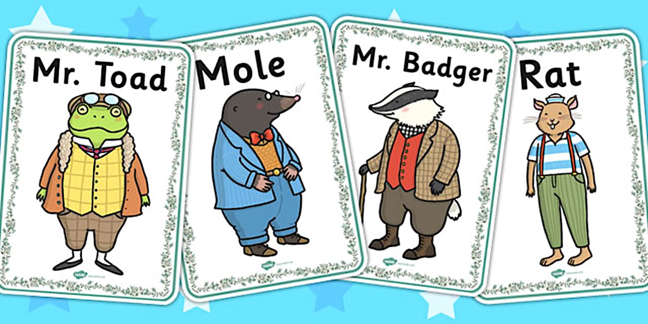 Cursive The Wind in the Willows Display Posters - Twinkl