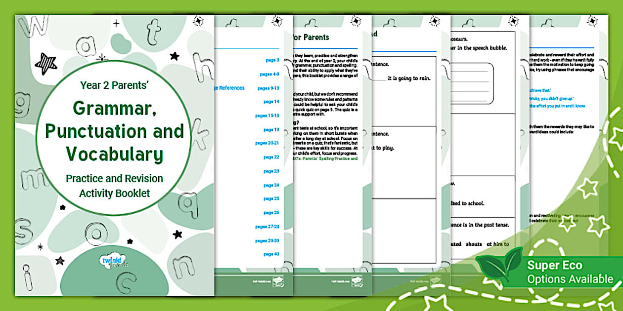 Year 2 SATs: Grammar, Punctuation and Vocabulary Practice