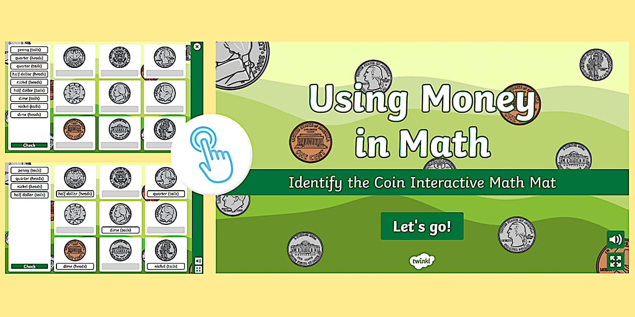 Money Math Interactive Game | Identify the Coins | Twinkl