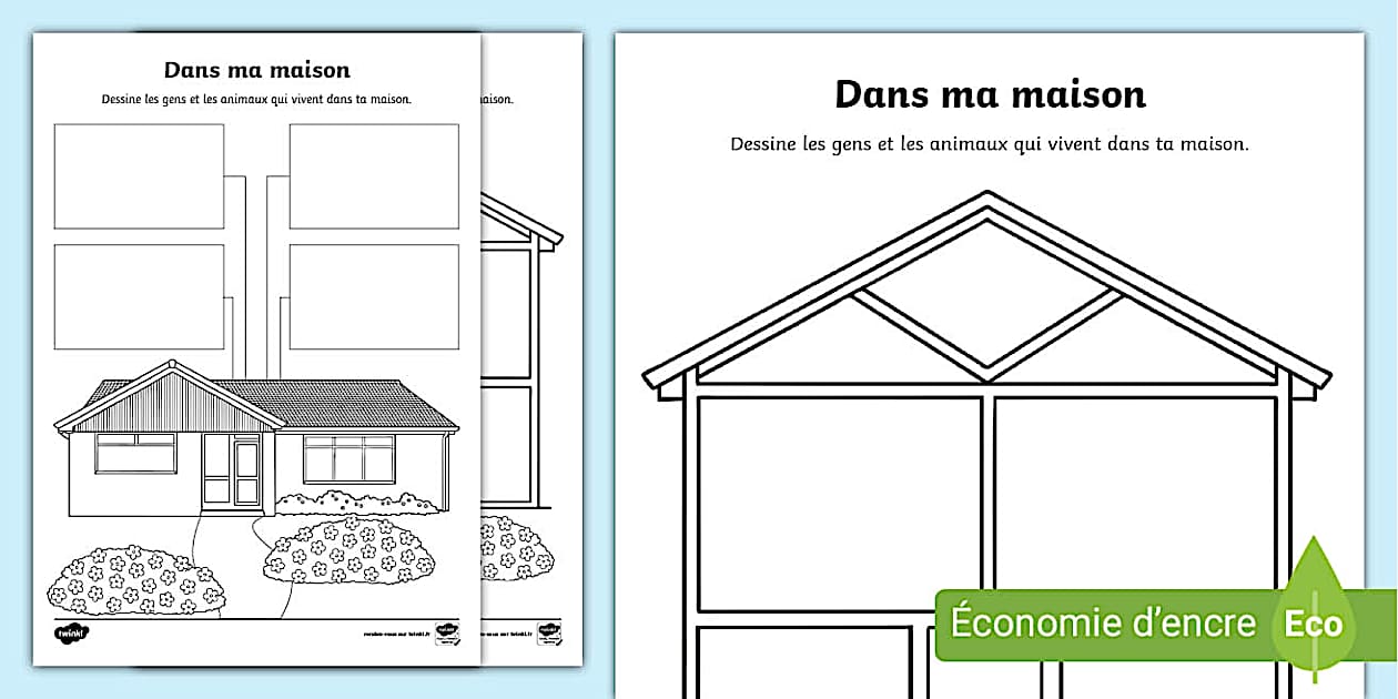 Fiche d'activités : dans ma maison