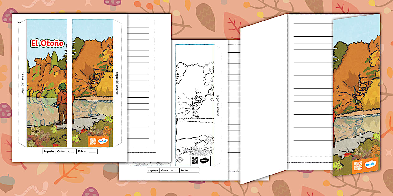 Plegable de Escritura: El Otoño (Teacher-Made) - Twinkl