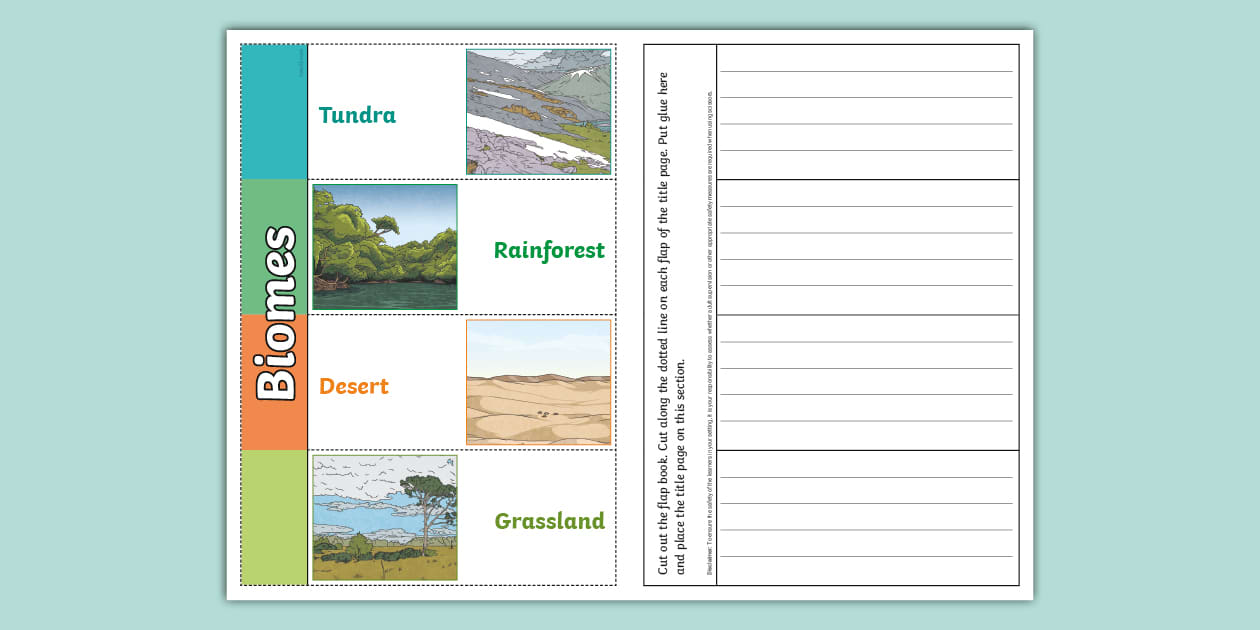 Biome Flapbook Template (teacher made) - Twinkl