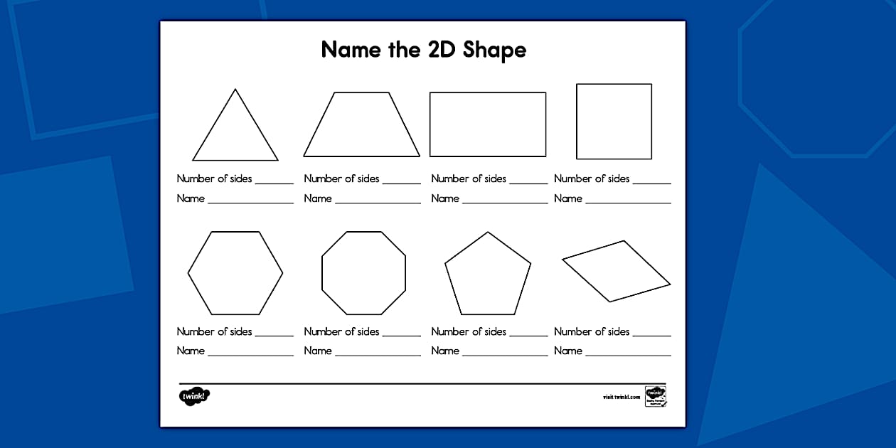 Kindergarten Shapes Worksheet | Math | Twinkl USA - Twinkl