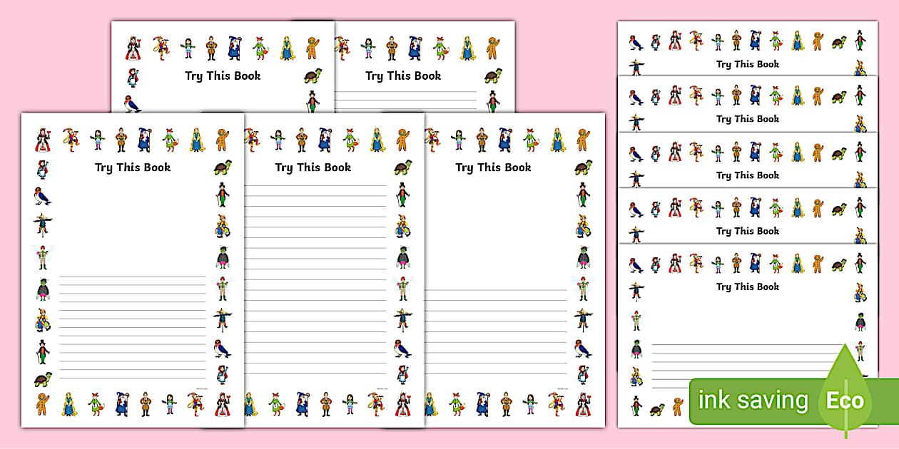Editable Try This Book Page Borders (teacher made) - Twinkl