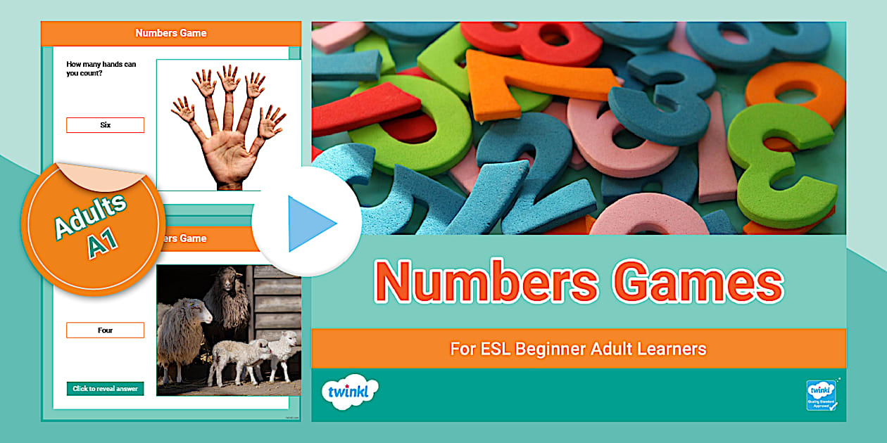 ESL Numbers Games [Adults, A1] (teacher made) - Twinkl