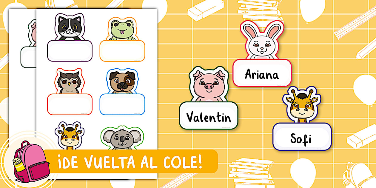 Solapines de bienvenida para inicial | Twinkl (teacher made)