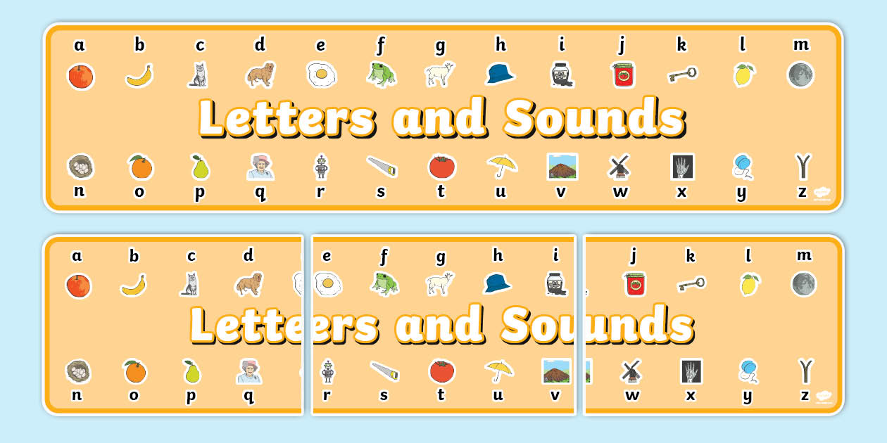 Letters and Sounds Banner (Teacher-Made) - Twinkl