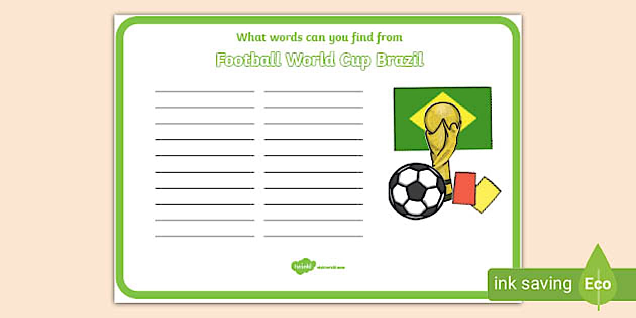 Cursive Football Word Finding Worksheet (teacher made)