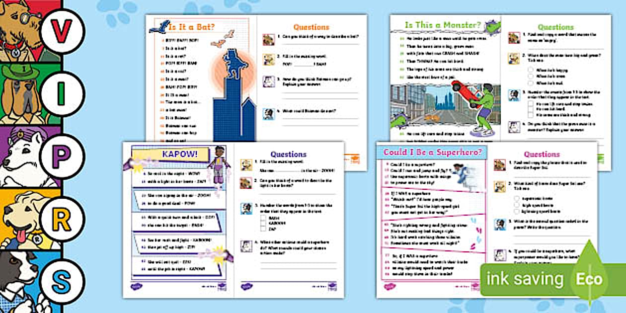 Phonetically-Decodable 60-Second Reads: Superheroes (Phases 2-5 ...