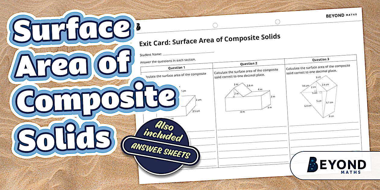 Surface Area of Composite Solids Exit Card