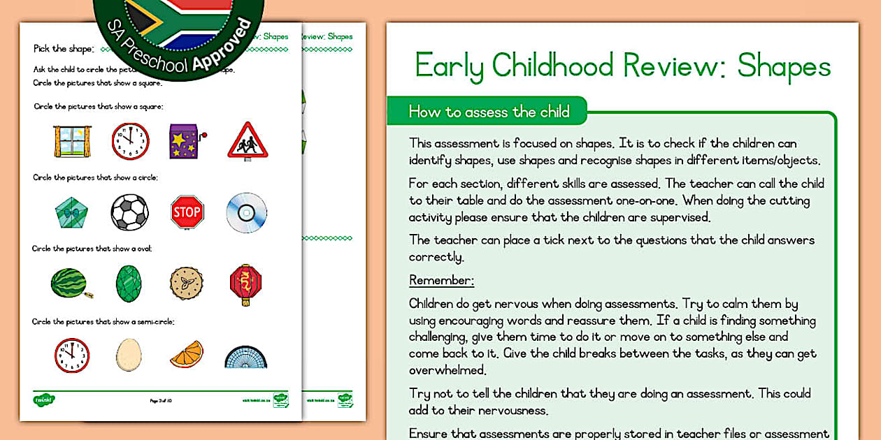 Preschool: Early Childhood Review: Numeracy - Shapes