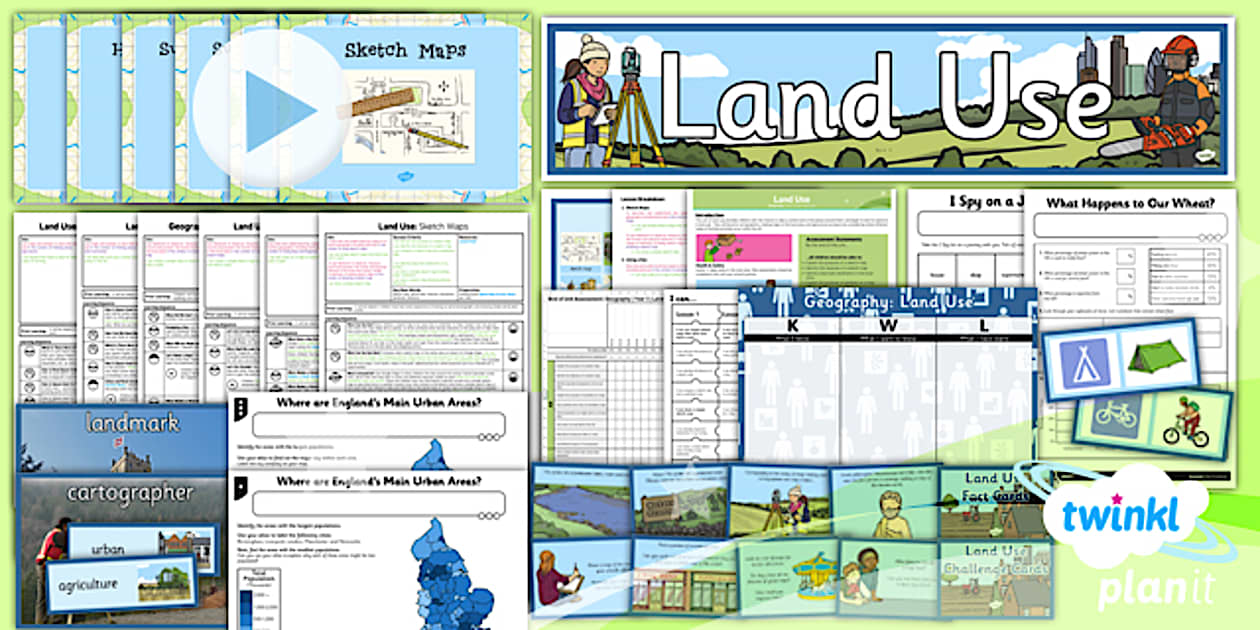 Geography: Land Use Year 3 Unit Pack (teacher made) - Twinkl