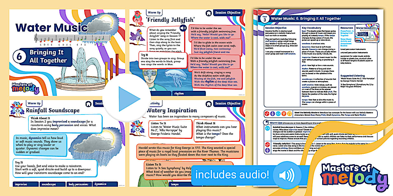 👉 Year 3 Water Music Session 6 (teacher made) - Twinkl